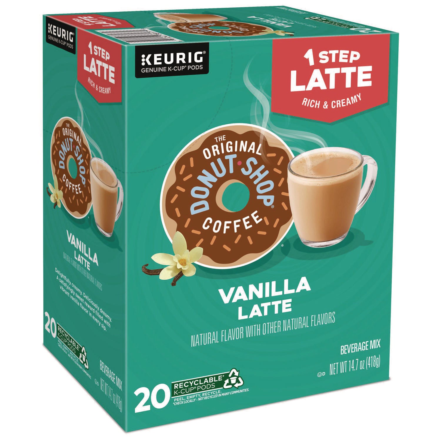 KEURIG DR PEPPER Vanilla One Step Latte, 20/Box - Flipcost
