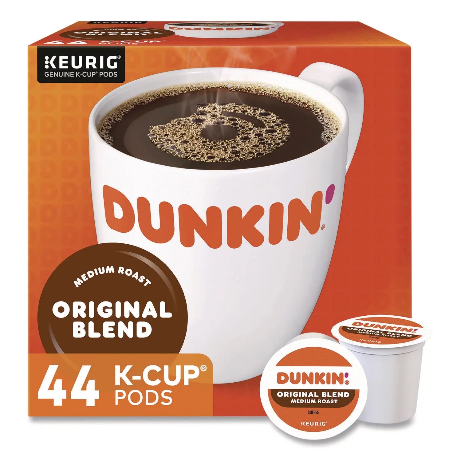 Dunkin'® K-Cup Pods, Original Blend, 0.37 oz, 44/Box - Flipcost