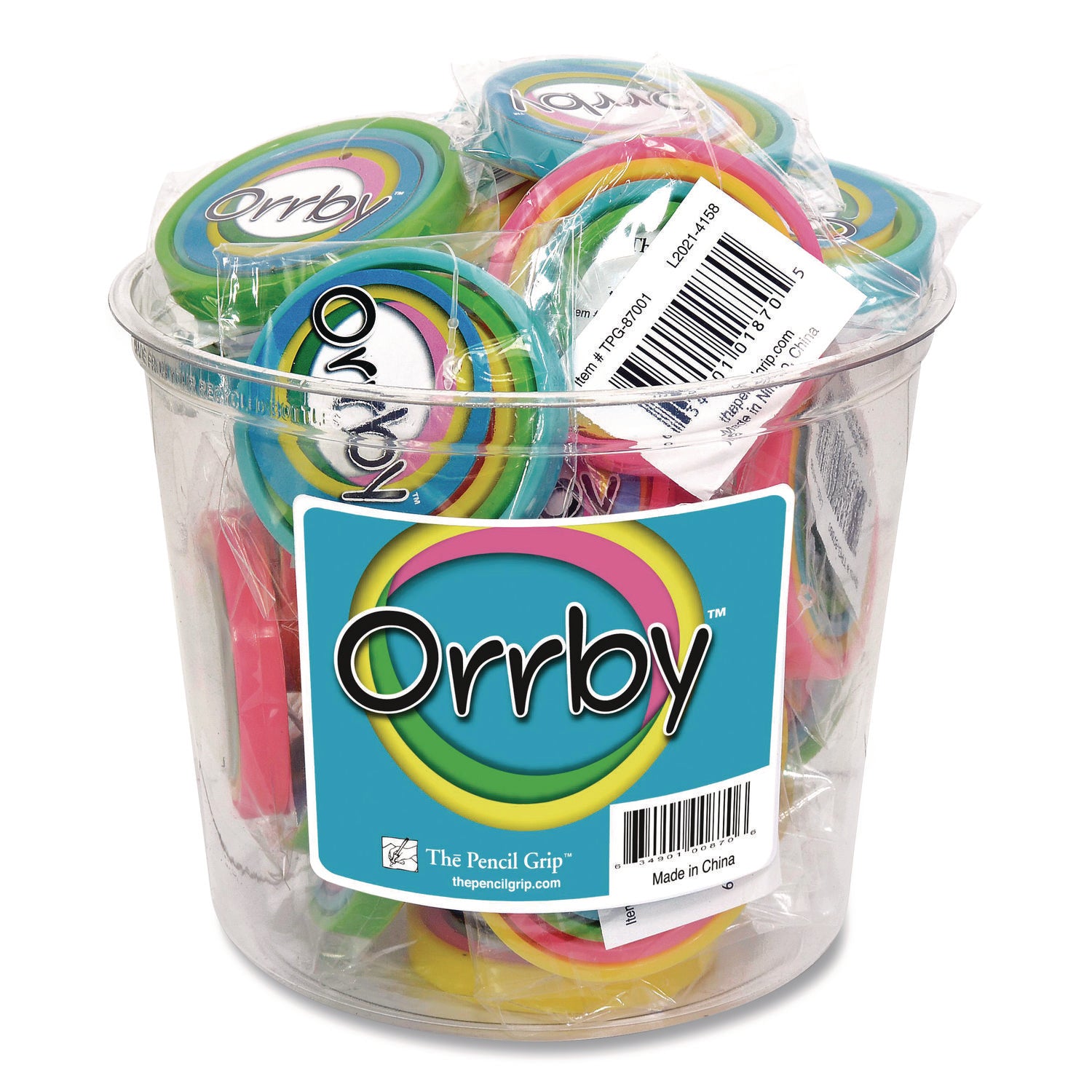 TPG Creations™ Orby Fidget Toy, Small, Assorted Colors, 24/Carton