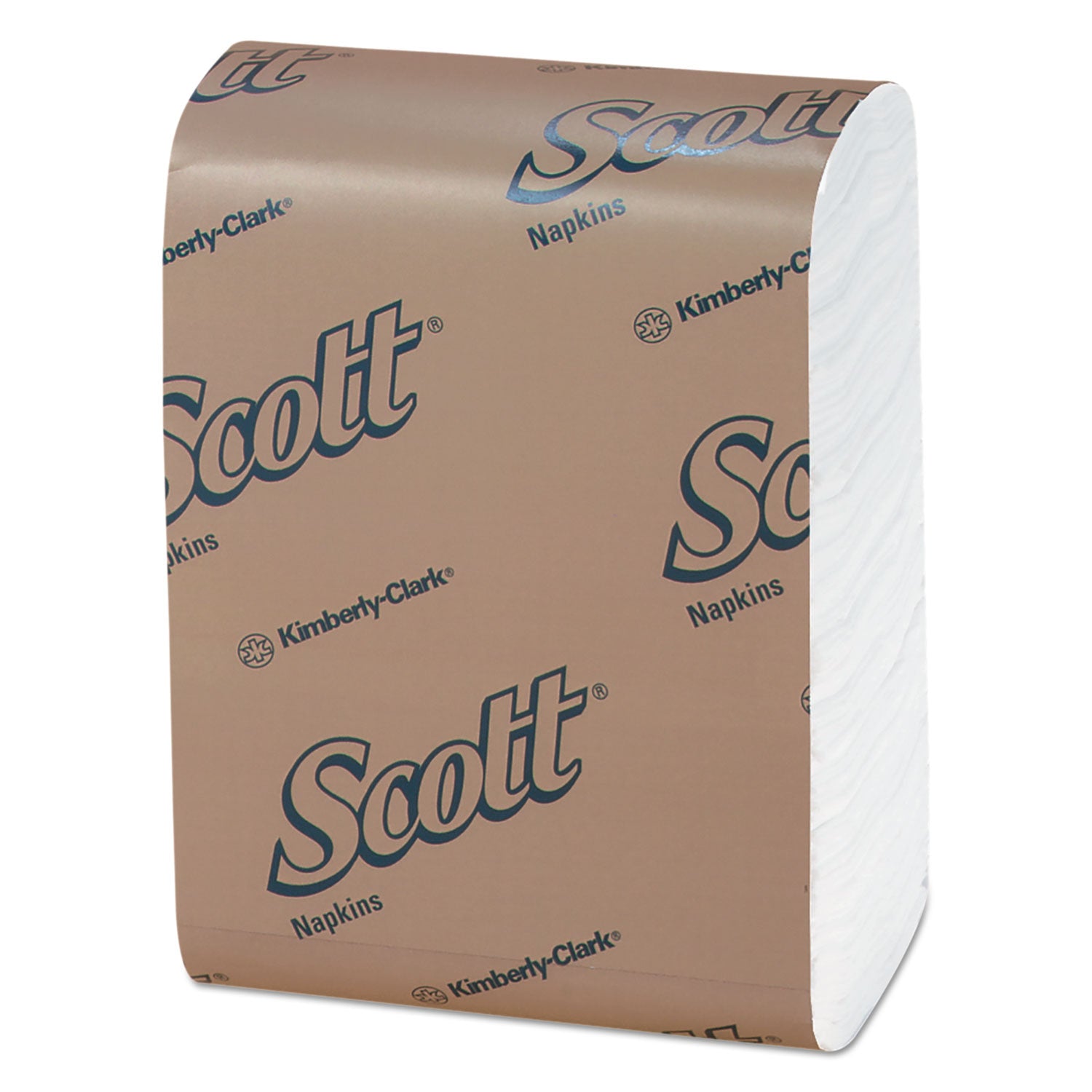 Scott® Low-Fold Dispenser Napkins, 1-Ply, 12" x 7", White, 250/Pack,
