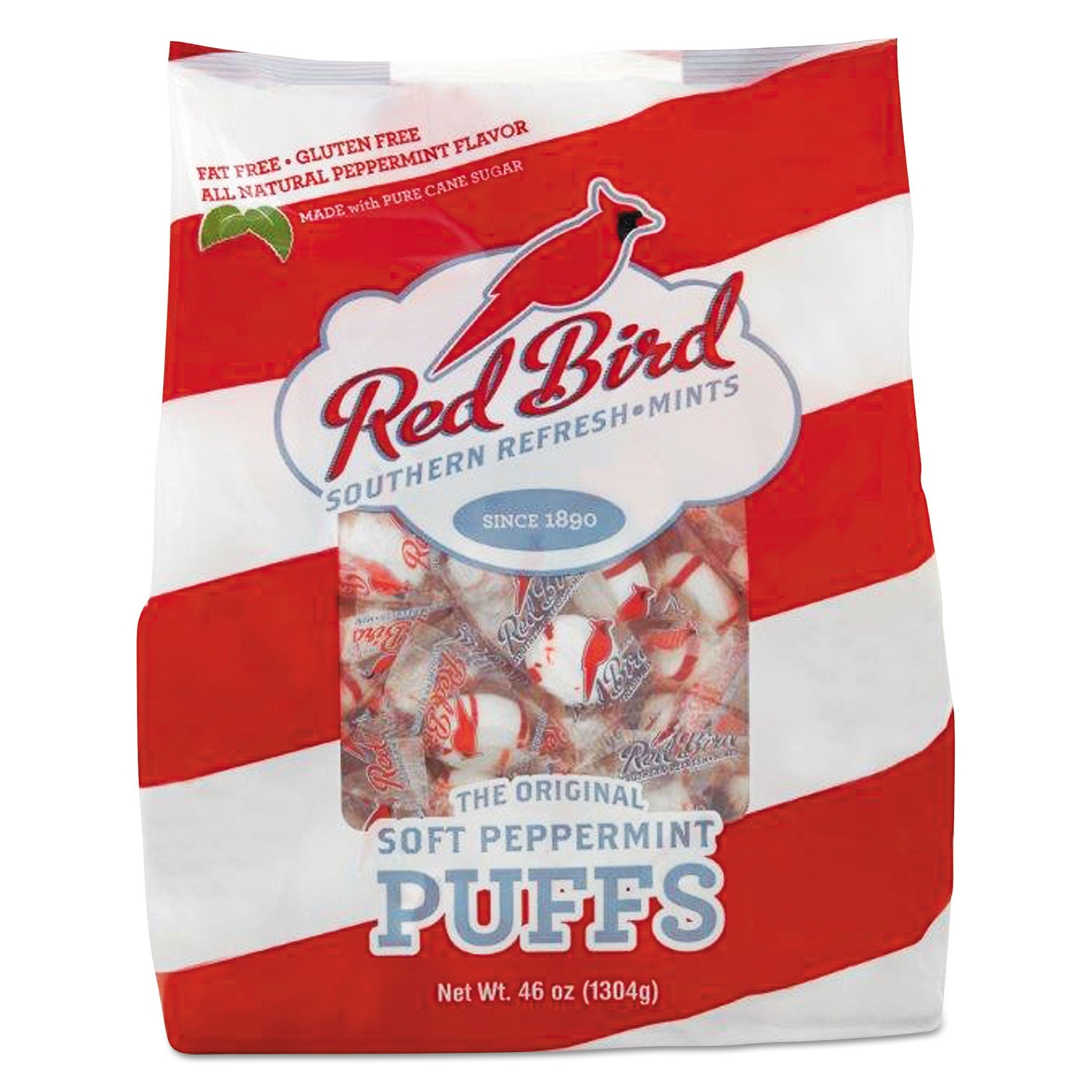 Red Bird Peppermint Puffs, Peppermint, Tub, 46 oz - Flipcost