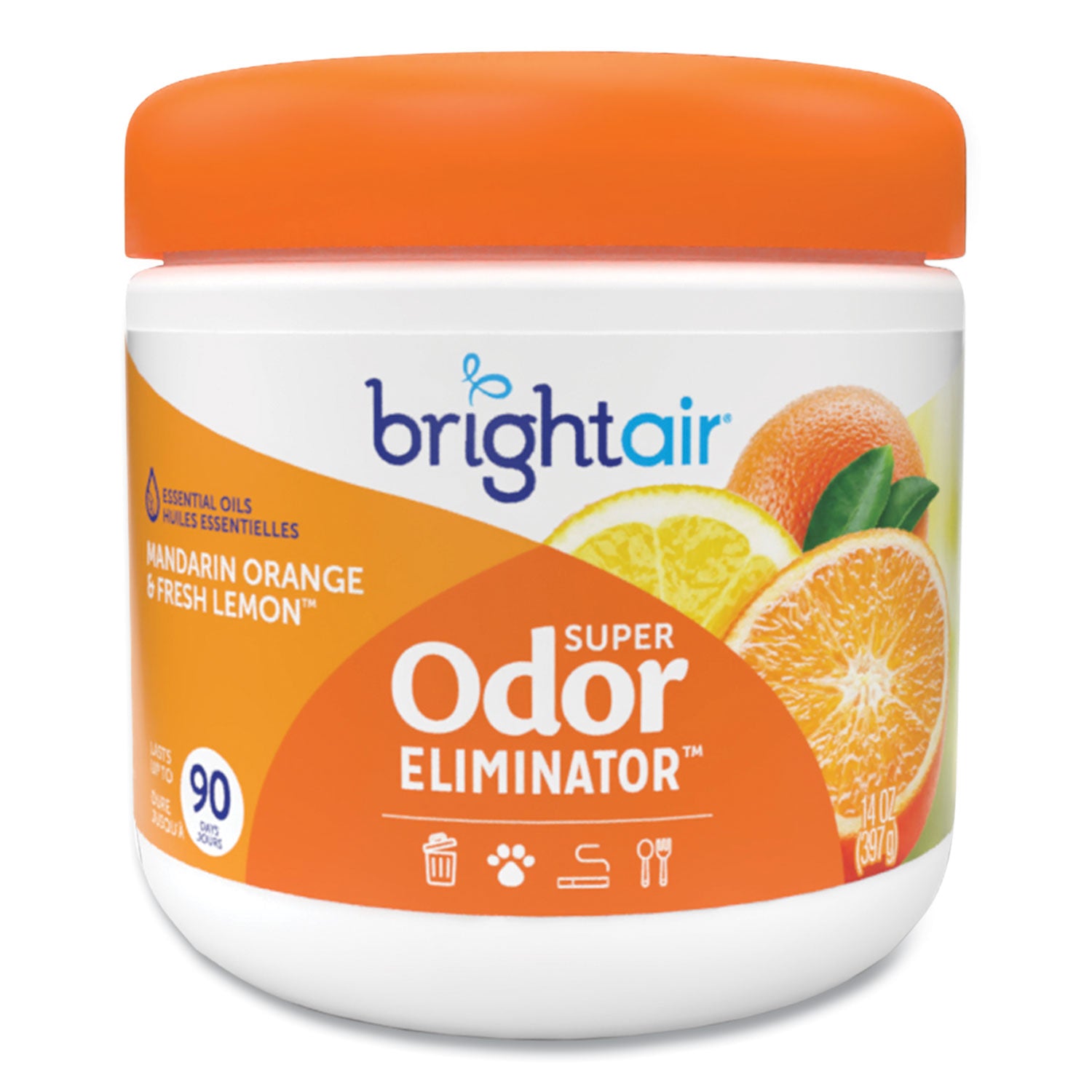 BRIGHT Air® Super Odor Eliminator, Mandarin Orange and Fresh Lemon, 14